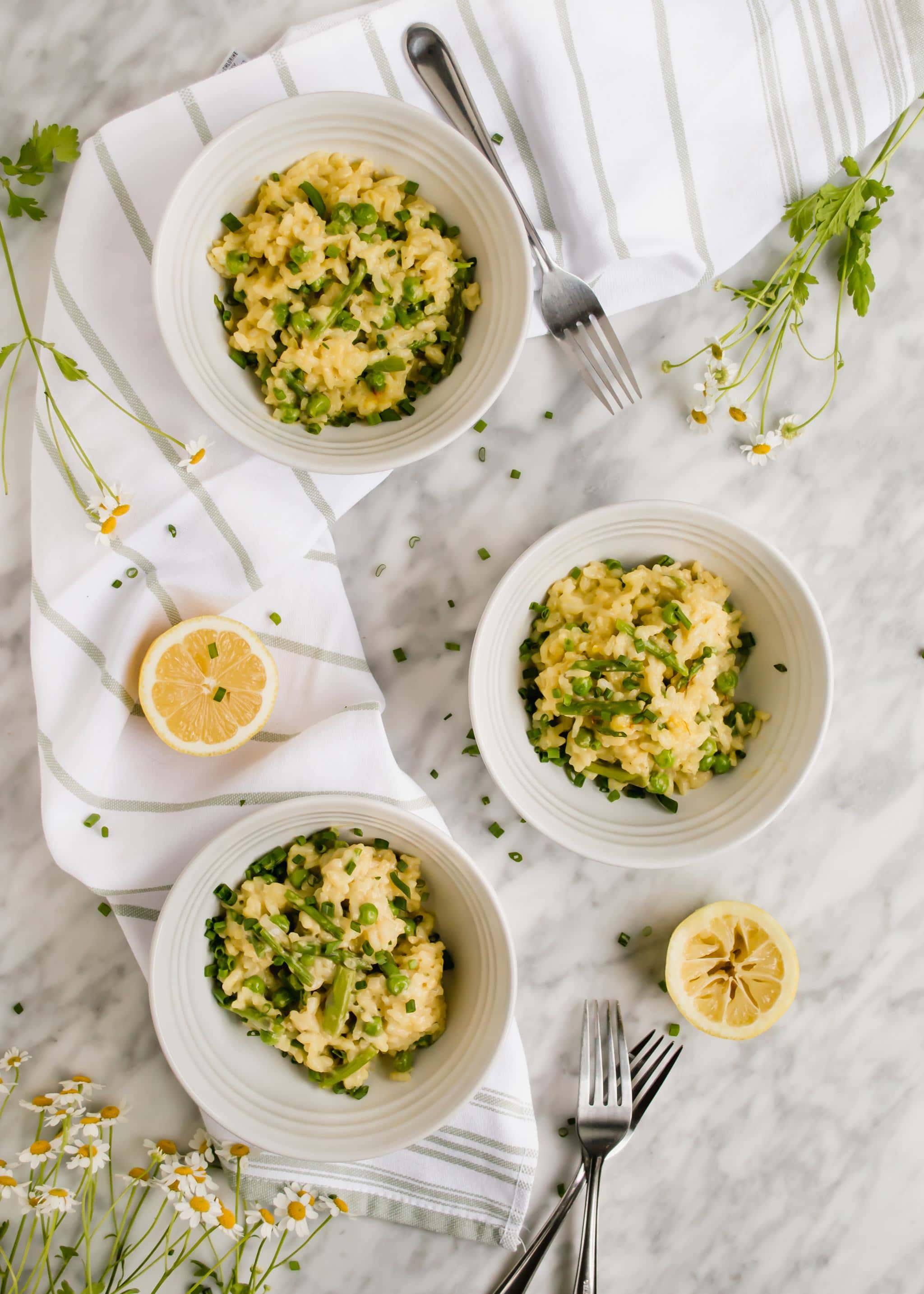 Lemony Spring Risotto with Peas and Asparagus • The Heirloom Pantry
