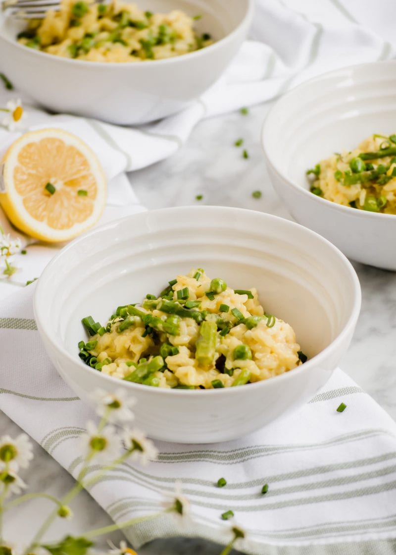 Lemony Spring Risotto with Peas and Asparagus • The Heirloom Pantry