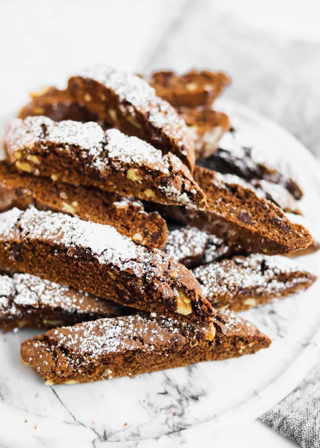 Double Chocolate Chip and Coffee Biscotti • The Heirloom Pantry
