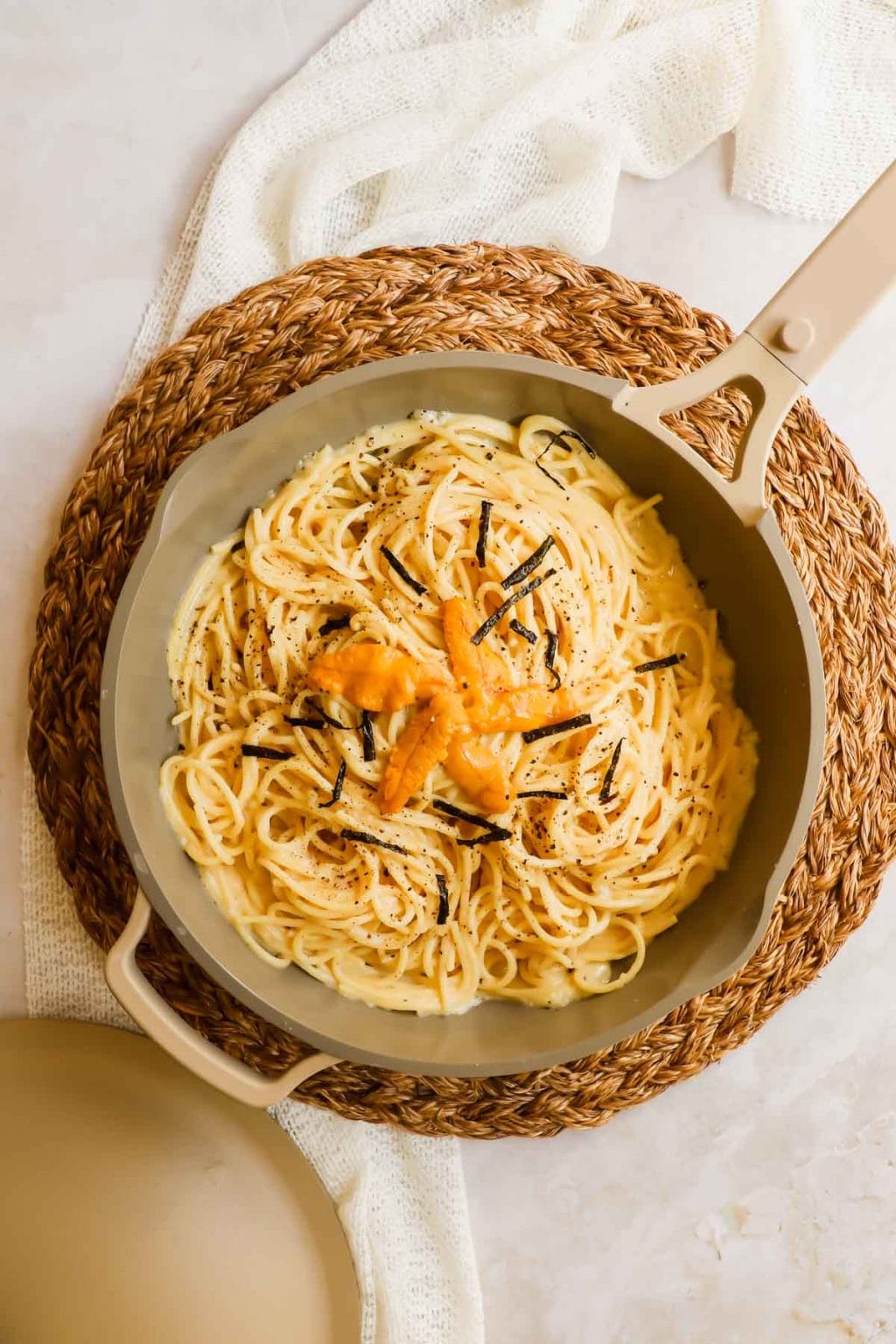 Uni Pasta (Sea Urchin Cacio e Pepe) • The Heirloom Pantry