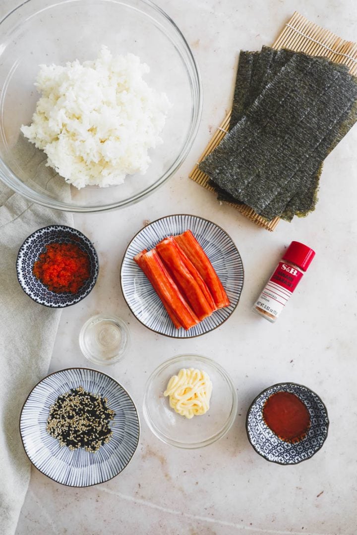 Spicy Kani Roll (Crab Sushi) • The Heirloom Pantry