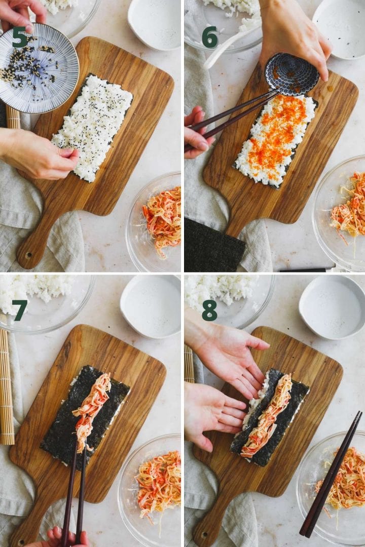 Spicy Kani Roll (Crab Sushi) • The Heirloom Pantry