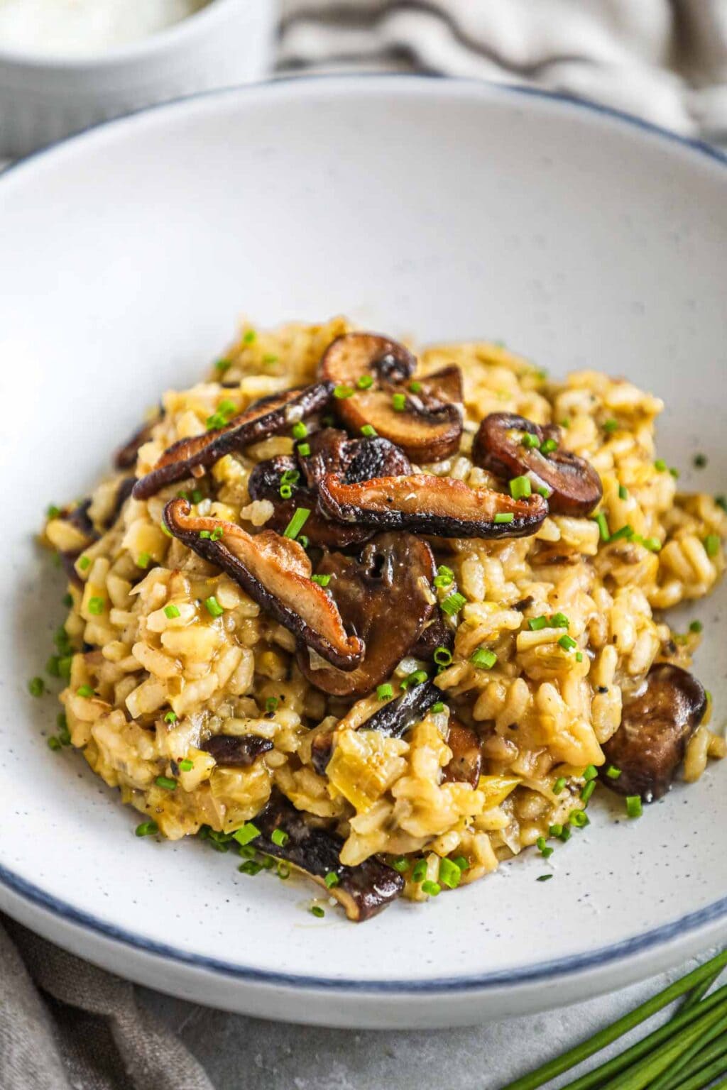 Truffle Mushroom and Leek Risotto • The Heirloom Pantry