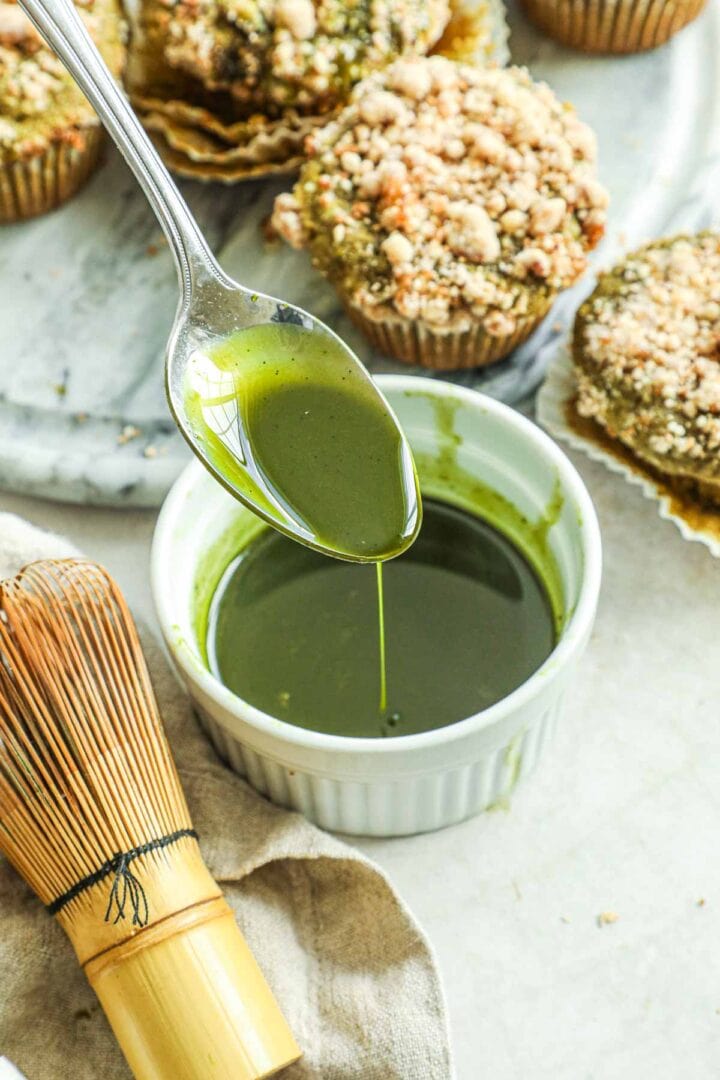 Matcha Vanilla Bean Glaze • The Heirloom Pantry