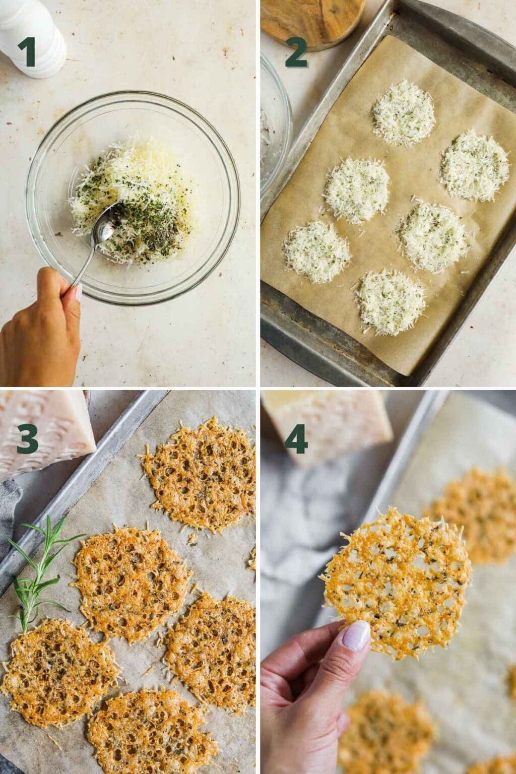 Creamy Parmesan Polenta with Cheese Crisps • The Heirloom Pantry