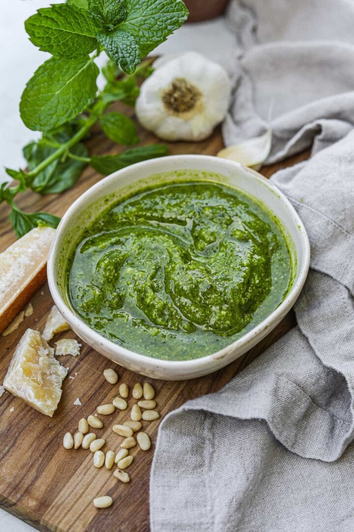 Pesto alla Genovese (Classic Basil Pesto) • The Heirloom Pantry