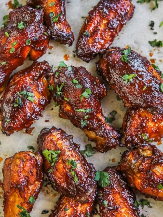 Honey BBQ Chicken Wings • The Heirloom Pantry