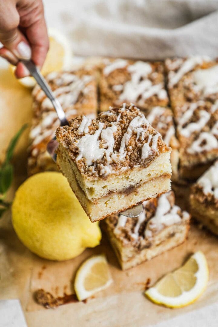 Lemon Curd Coffee Cake • The Heirloom Pantry