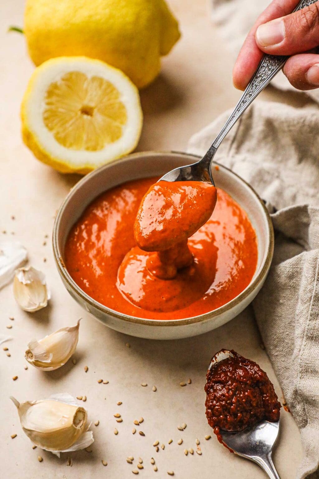 Harissa Tahini Sauce • The Heirloom Pantry