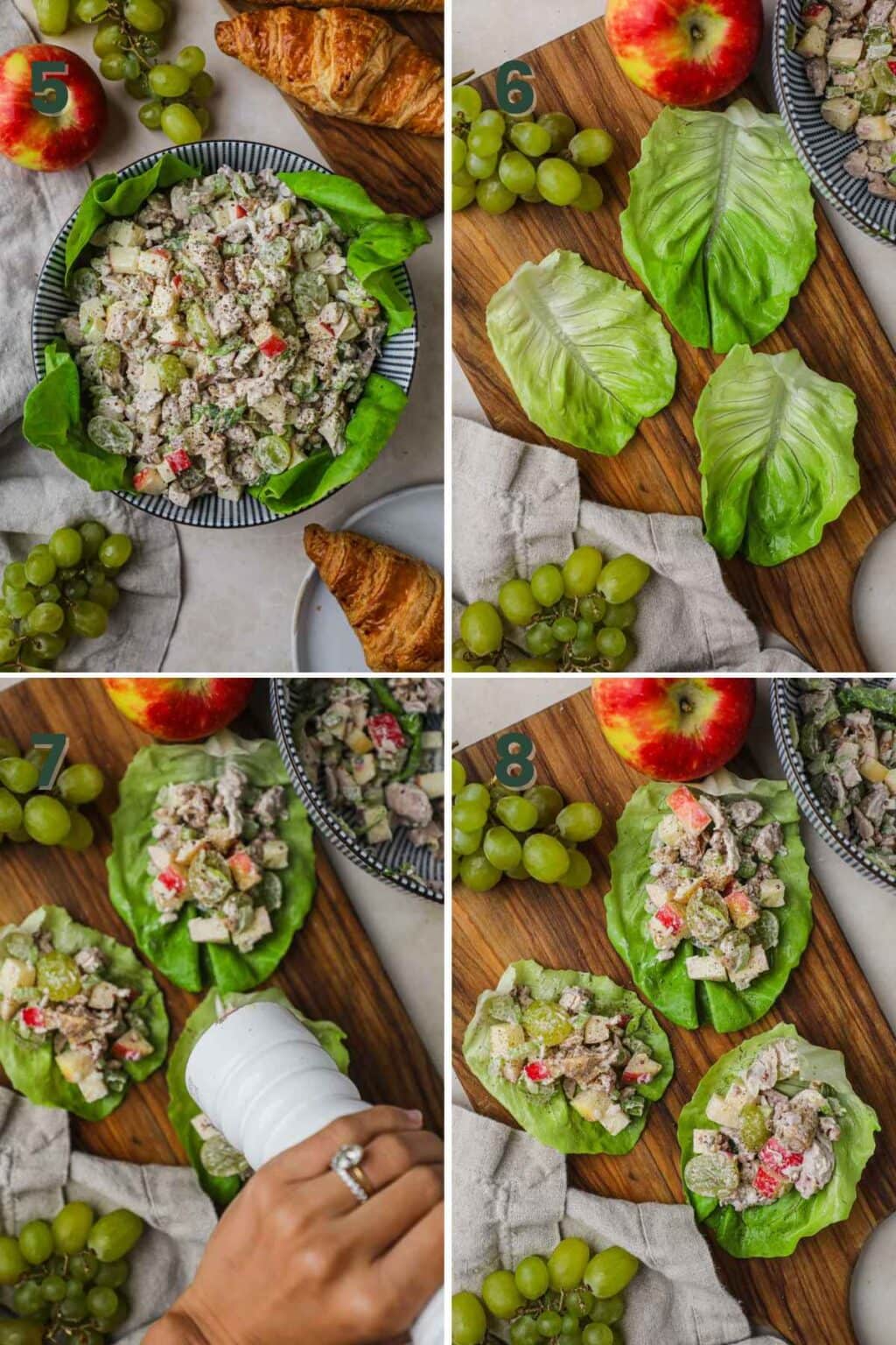 Chicken Salad Lettuce Wrap • The Heirloom Pantry
