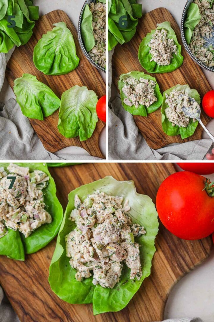 Tuna Salad Lettuce Wrap • The Heirloom Pantry