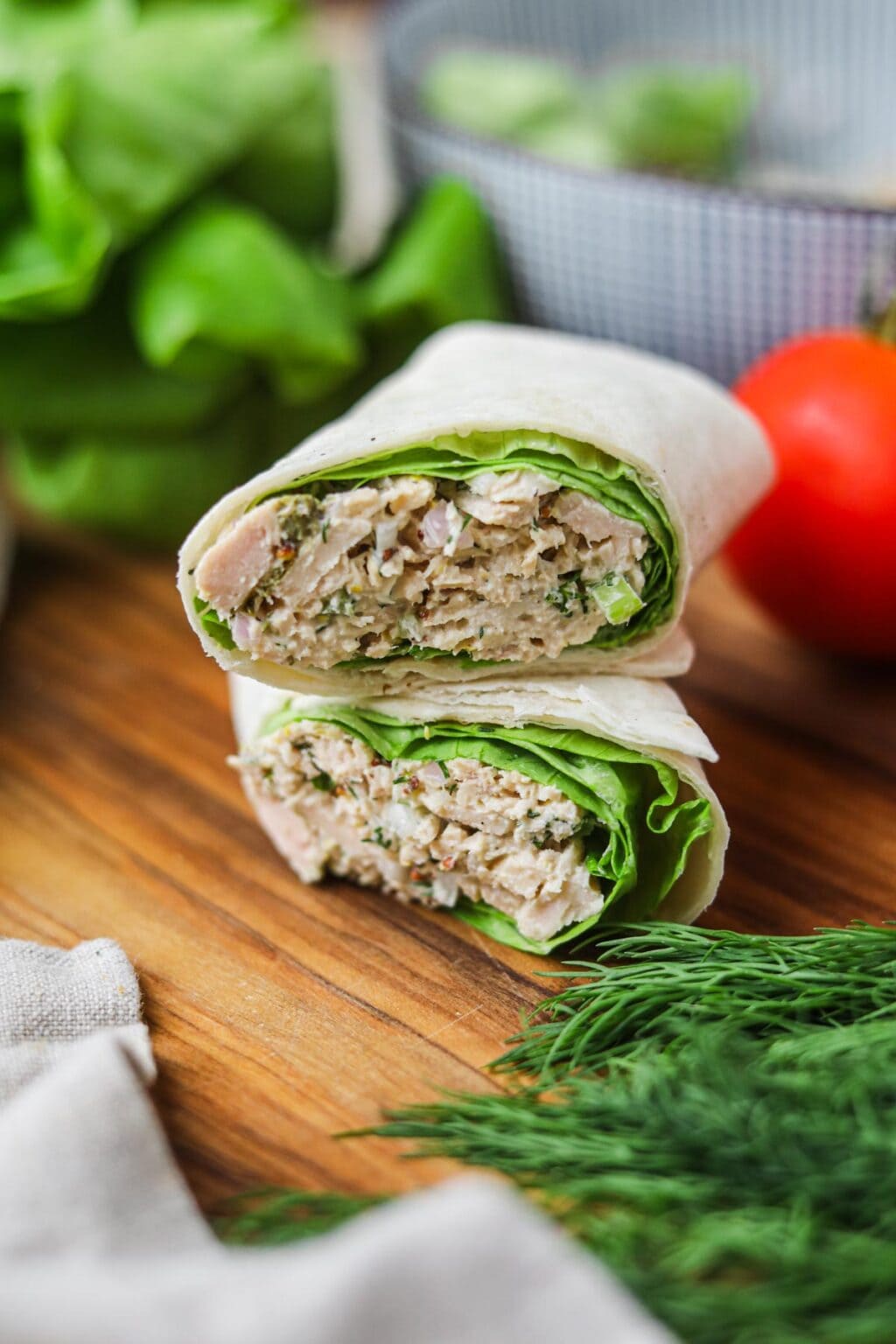 Tuna Salad Wrap • The Heirloom Pantry